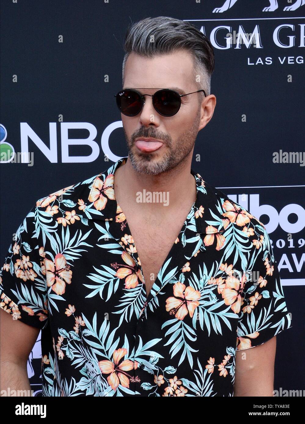 AJ Gibson arrives for the 2019 Billboard Music Awards at the MGM Grand ...