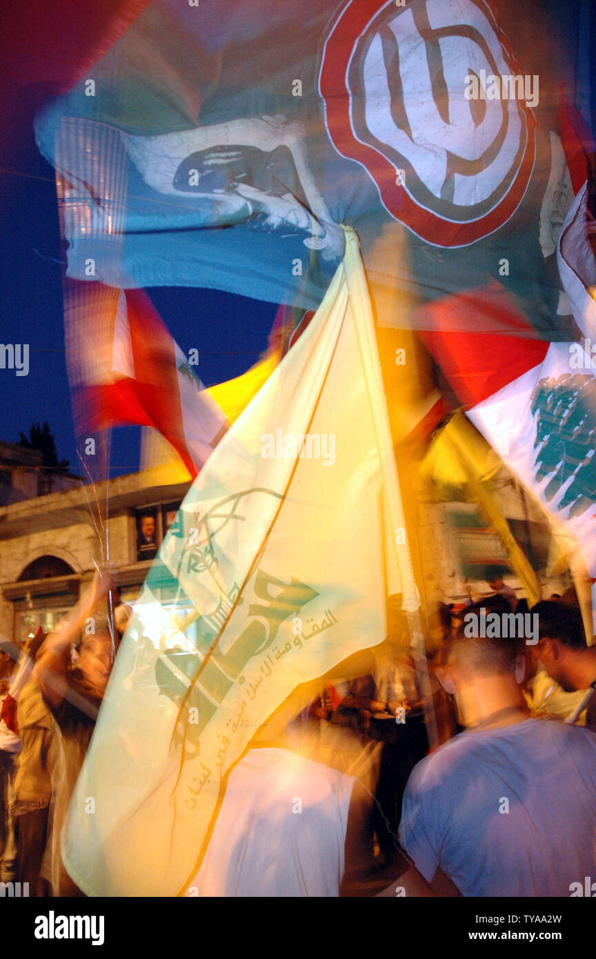 Lebanese elections flags hi-res stock photography and images - Alamy