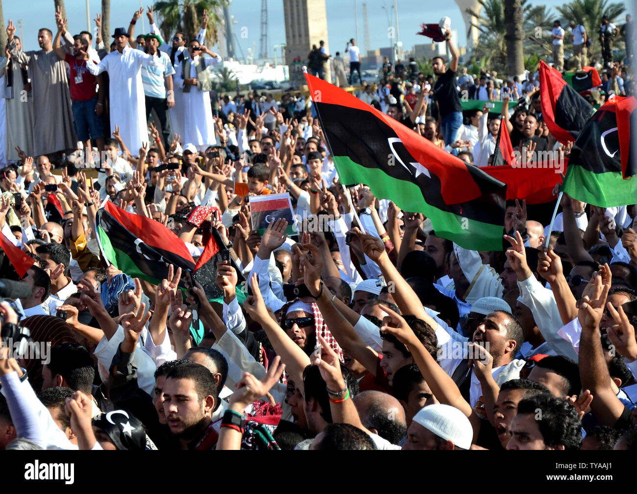 People gather at Martyr Square formerly known as Green Square, for the ...