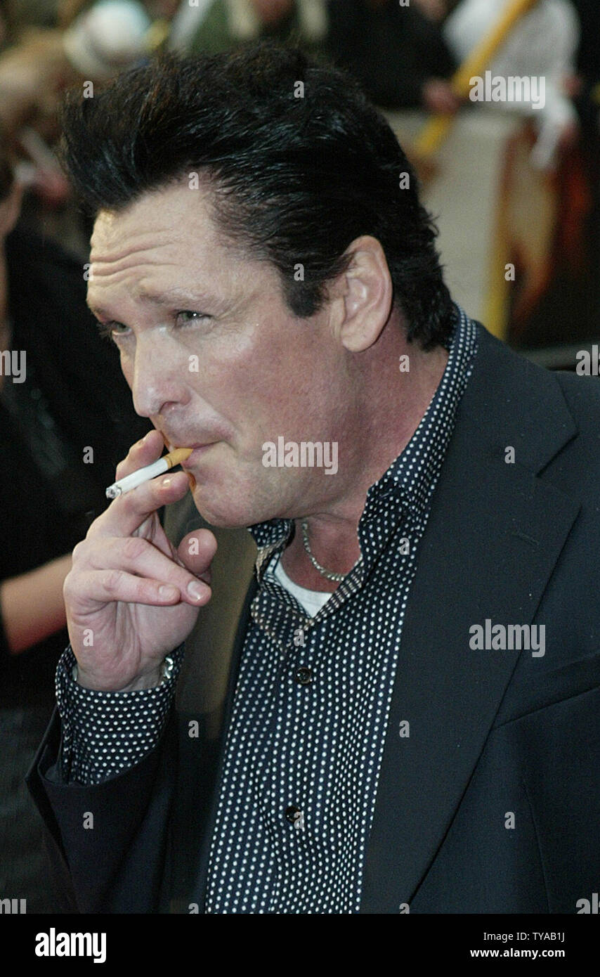 American actor Michael Madsen poses for the press at the London ...