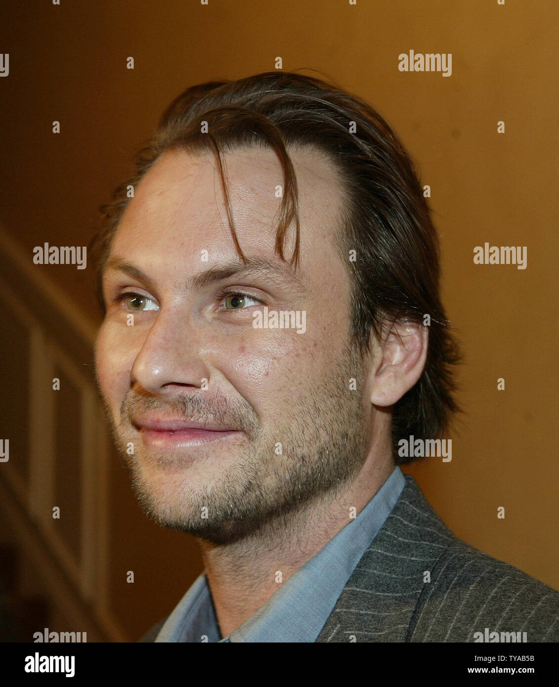 American actor Christian Slater arrives at the Vanity Fair Dom Perignon ...