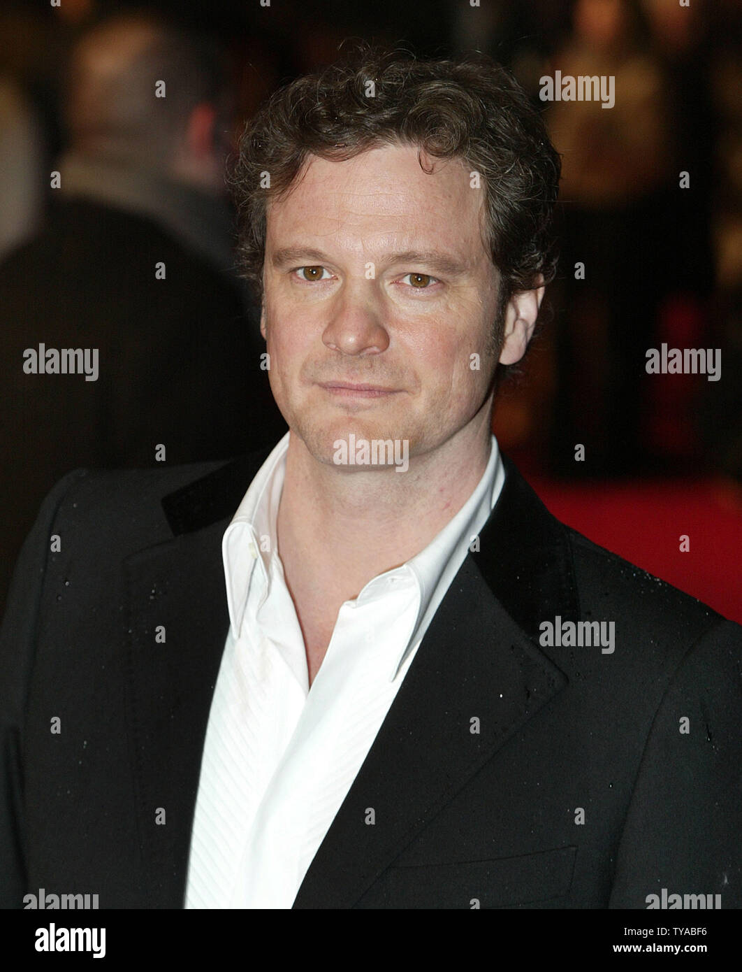 British actor colin firth arrives for the film premiere of hi-res stock ...