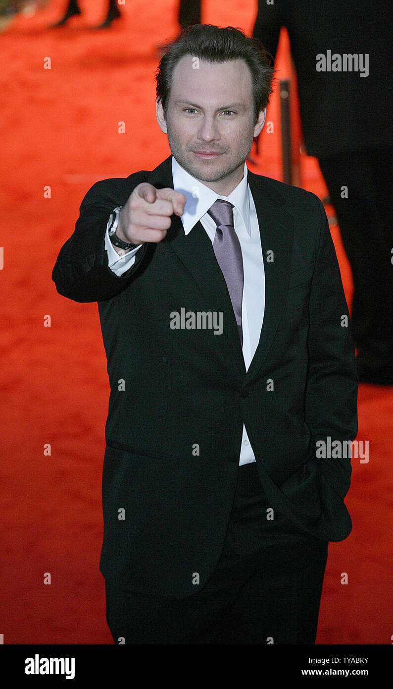 American actor Christian Slater arrives at the British Academy Awards ...
