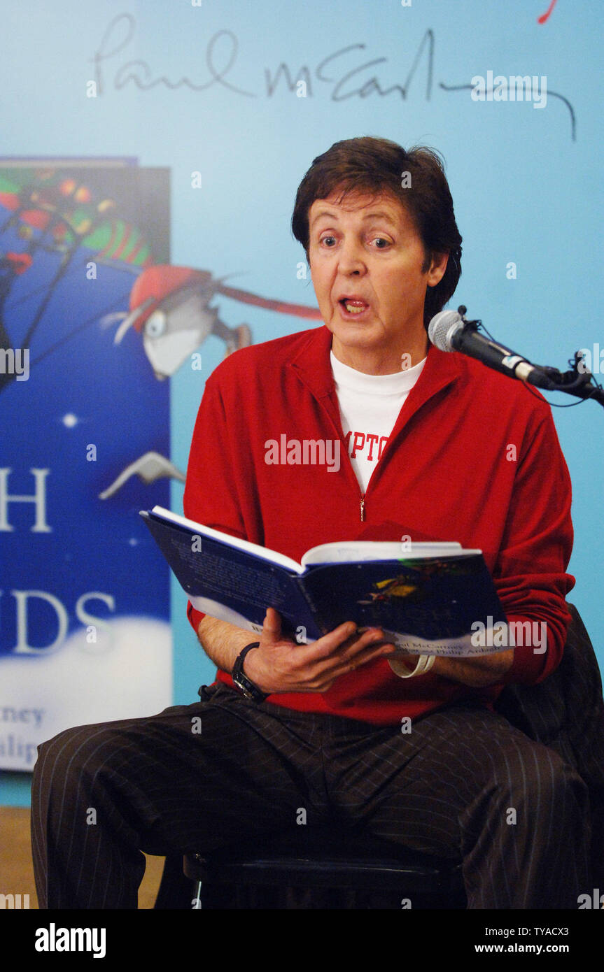 British musician/author PAUL MCCARTNEY attends a signing/reading of ...