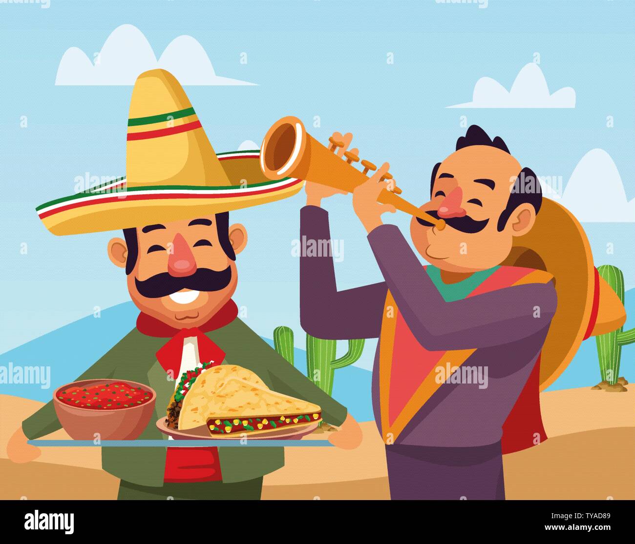 mexican traditional culture icon cartoon Stock Vector Image & Art - Alamy