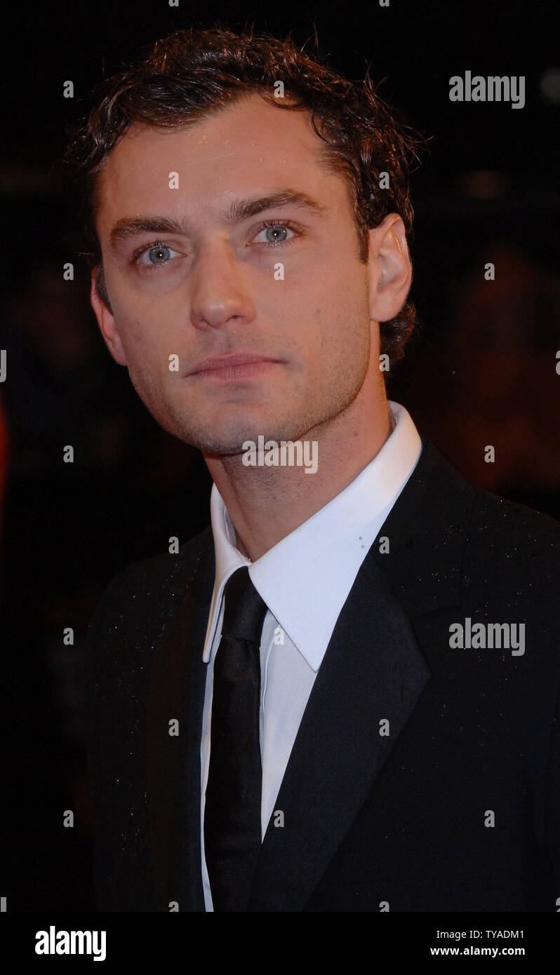 British actor Jude Law attends the Orange British academy film awards ...
