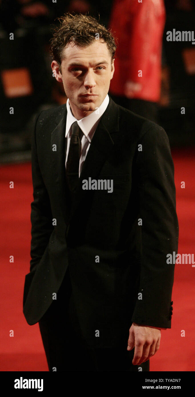 British actor Jude Law arrives in London's Leicester Sq for the British ...
