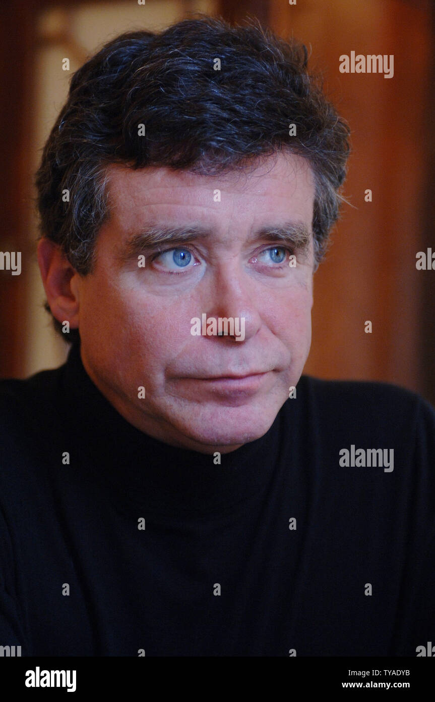 American author Jay McInerney at a photosession in his suite at ...
