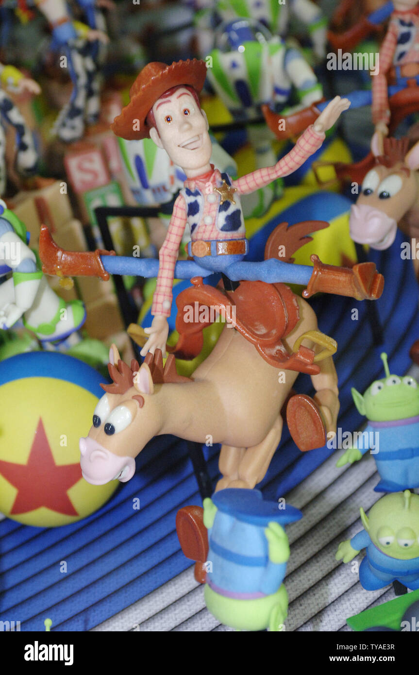 "Toy Story" characters in motion are on display at the "Pixar: 20 Years ...