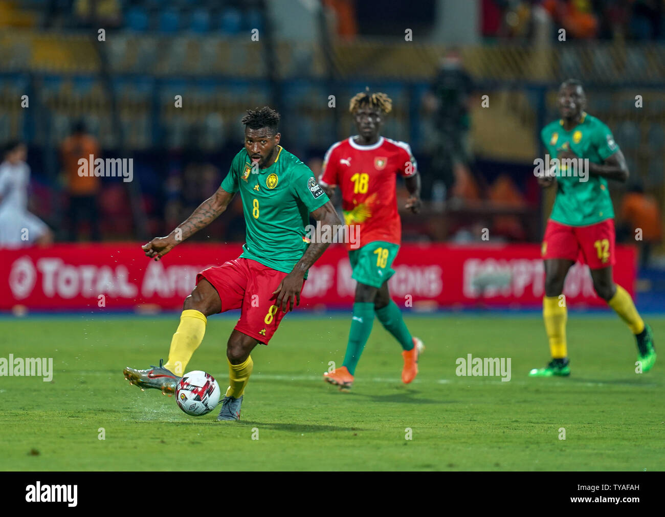 Ismailia, Egypt. 25th June, 2019. AndreÌ Franck Zambo Anguissa of ...
