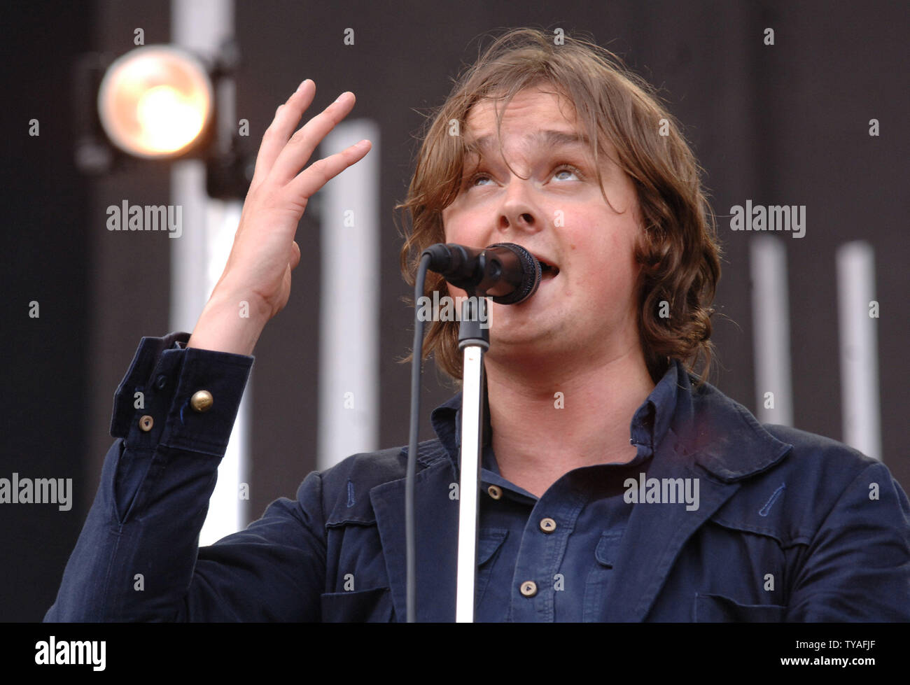 British singer Tom Chaplin, from piano-rock band Keane, performs at the ...
