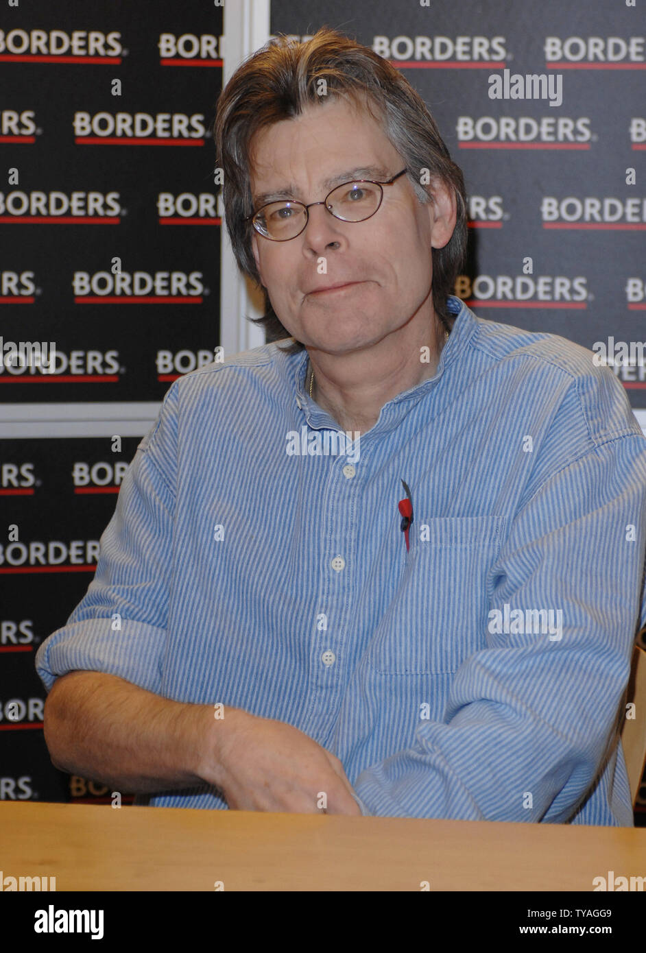 American author Stephen King attends a signing of his novel "Lisey's ...