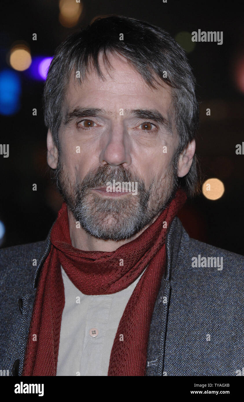 British actor Jeremy Irons attends the World premiere of "Eragon" at ...