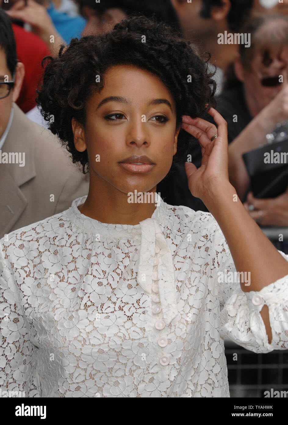 British singer Corinne Bailey Rae attends the "Ivor Novello Awards" at ...