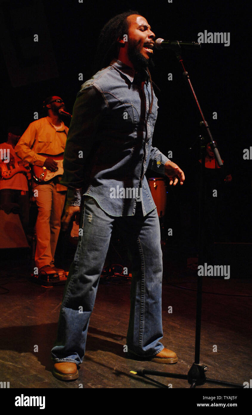 Jamaican reggae artist Ziggy Marley performs at Shepherd's Bush Empire ...