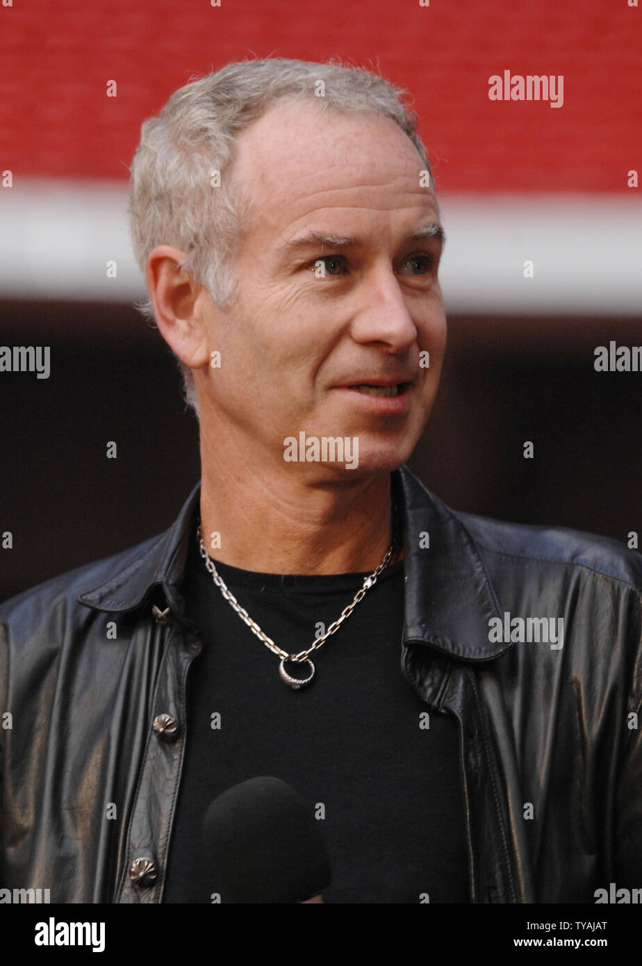 American tennis player John McEnroe attends "The Concert For Diana" at ...
