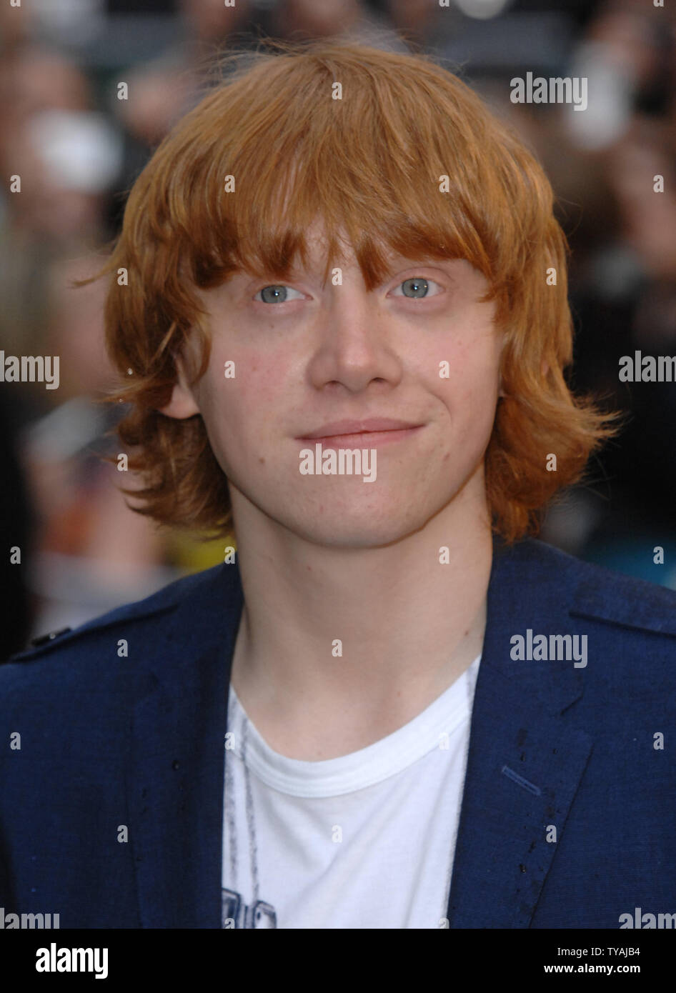 British actor Rupert Grint attends the European premiere of "Harry ...