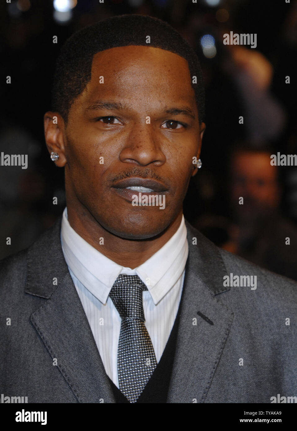 American actor Jamie Foxx attends the premiere of "The Kingdom" at ...