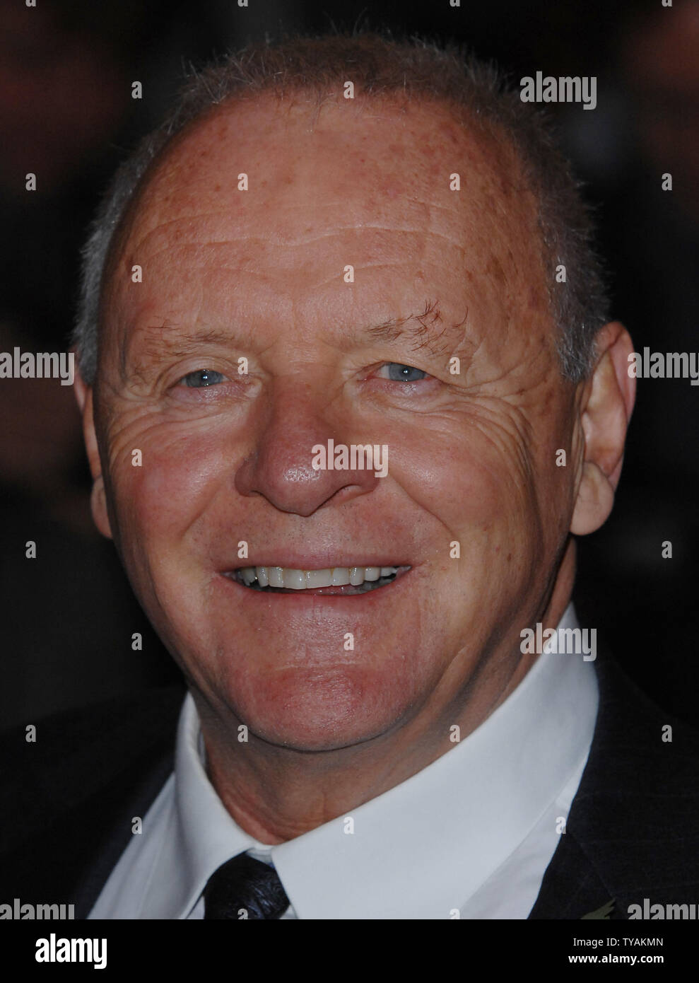 British actor Anthony Hopkins attends the European premiere of "Beowulf ...