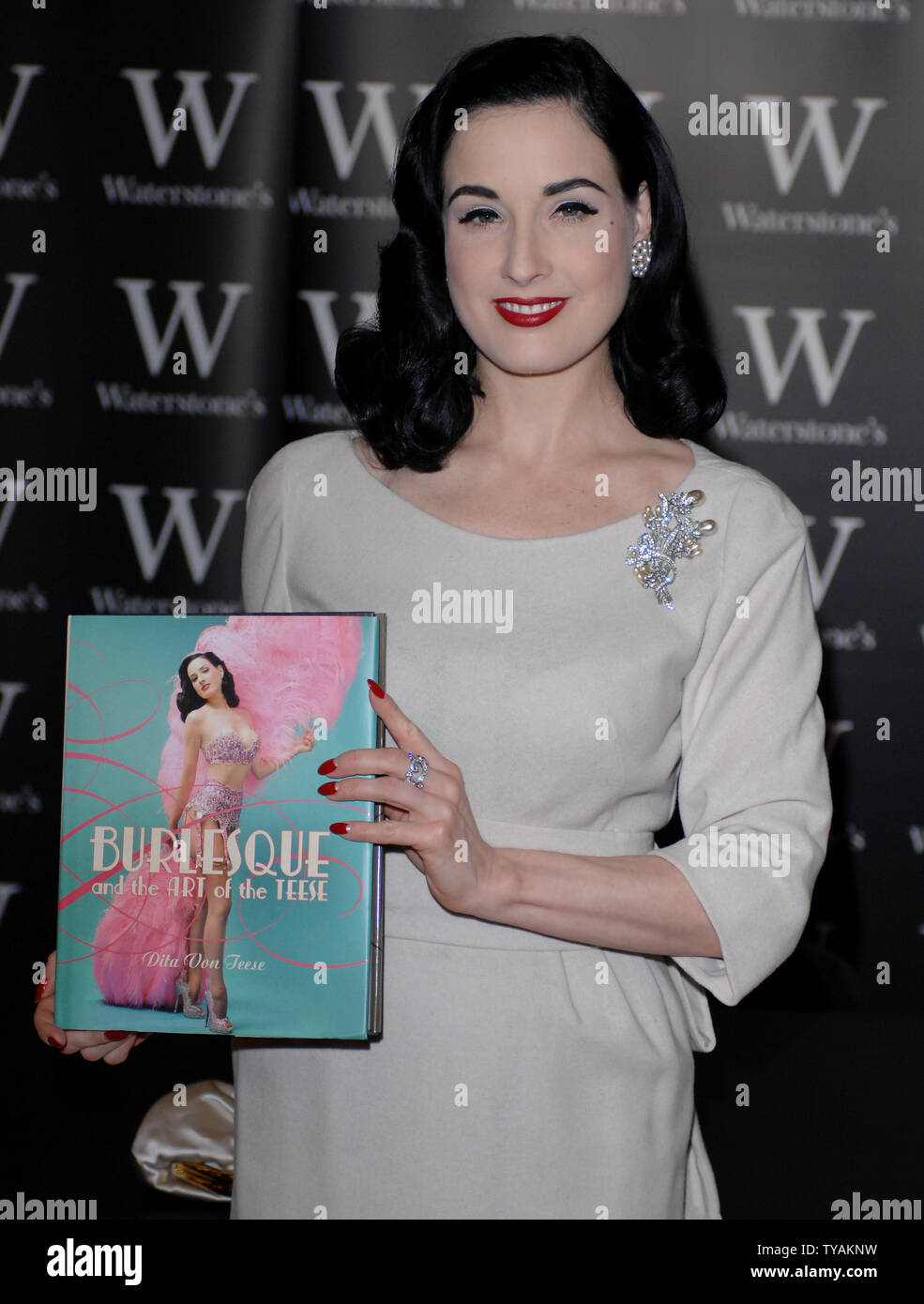 American burlesque artist/model Dita Von Teese attends a signing of her ...