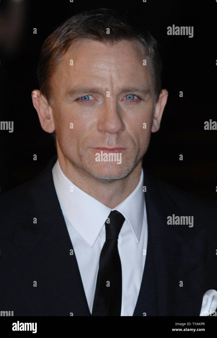 British actor Daniel Craig attends the World premiere of "The Golden ...
