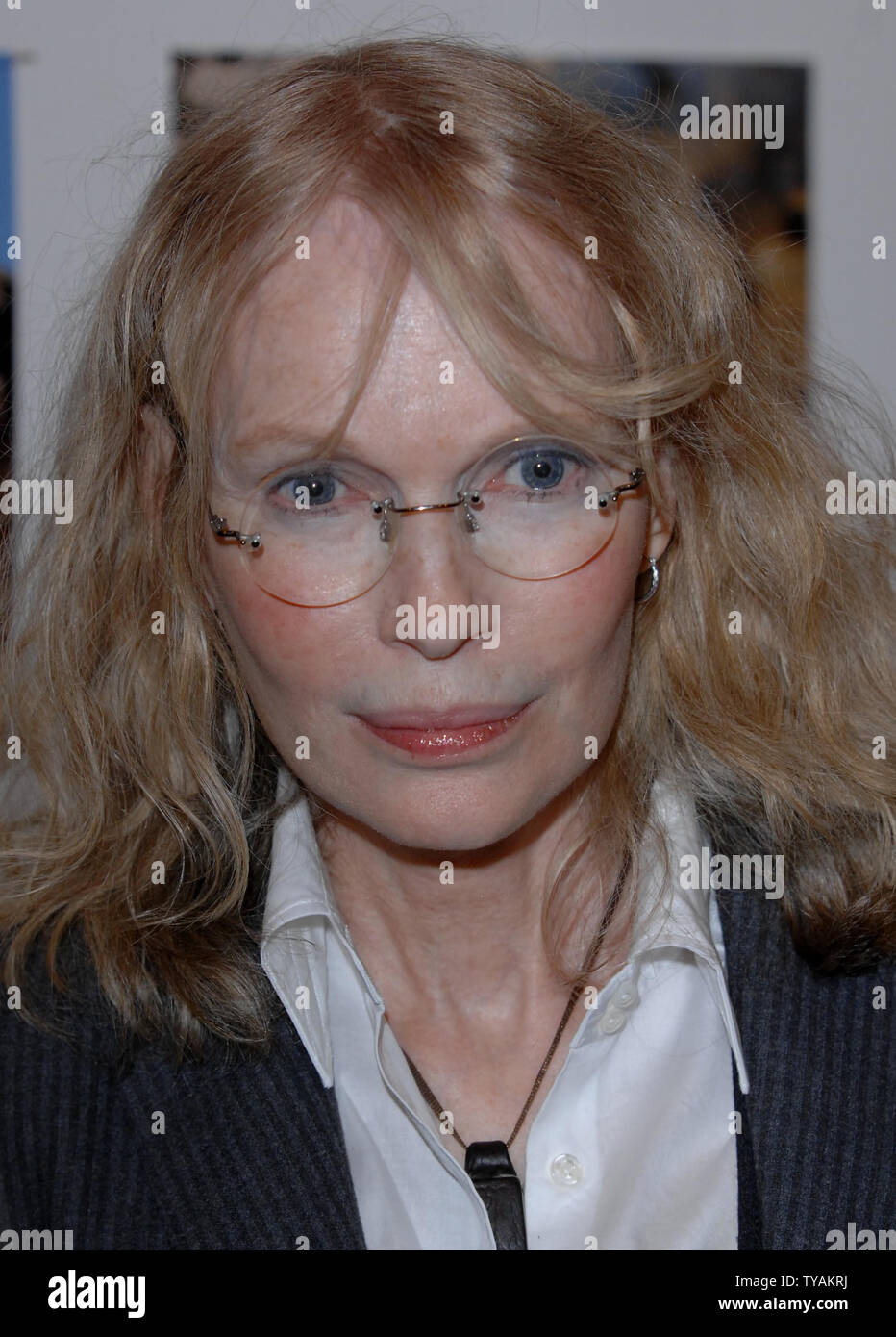 American actress Mia Farrow attends the "Act For Darfur" day at the ...