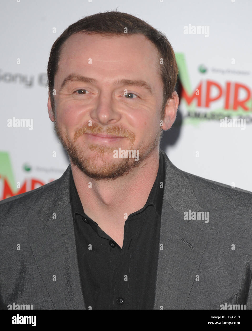 British actor Simon Pegg attends the "Empire Awards" at Grosvenor House ...