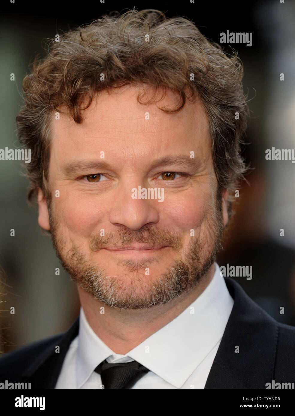 British actor Colin Firth attends the World premiere of "Mamma Mia" at ...