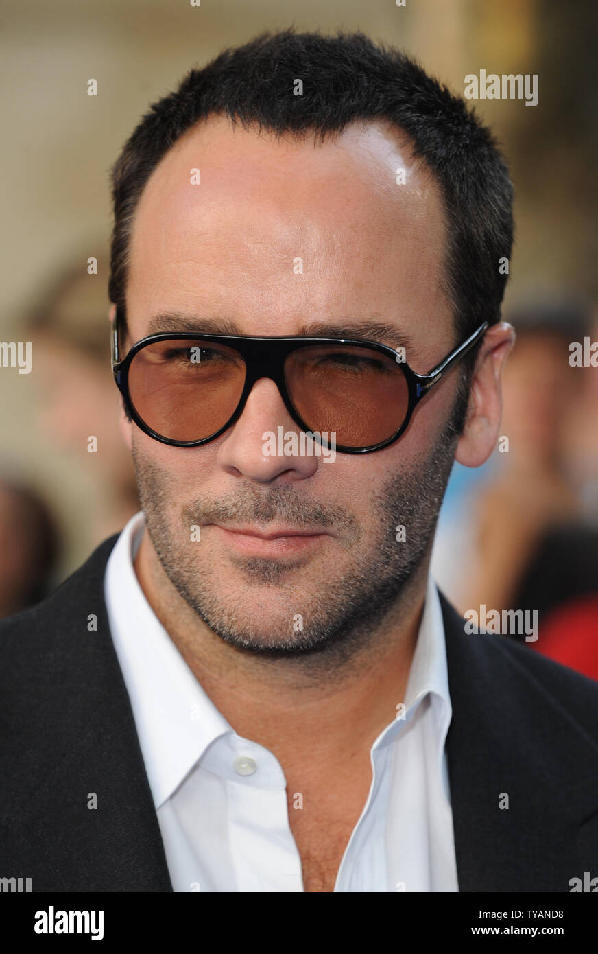 American designer Tom Ford attends the World premiere of "Mamma Mia" at ...