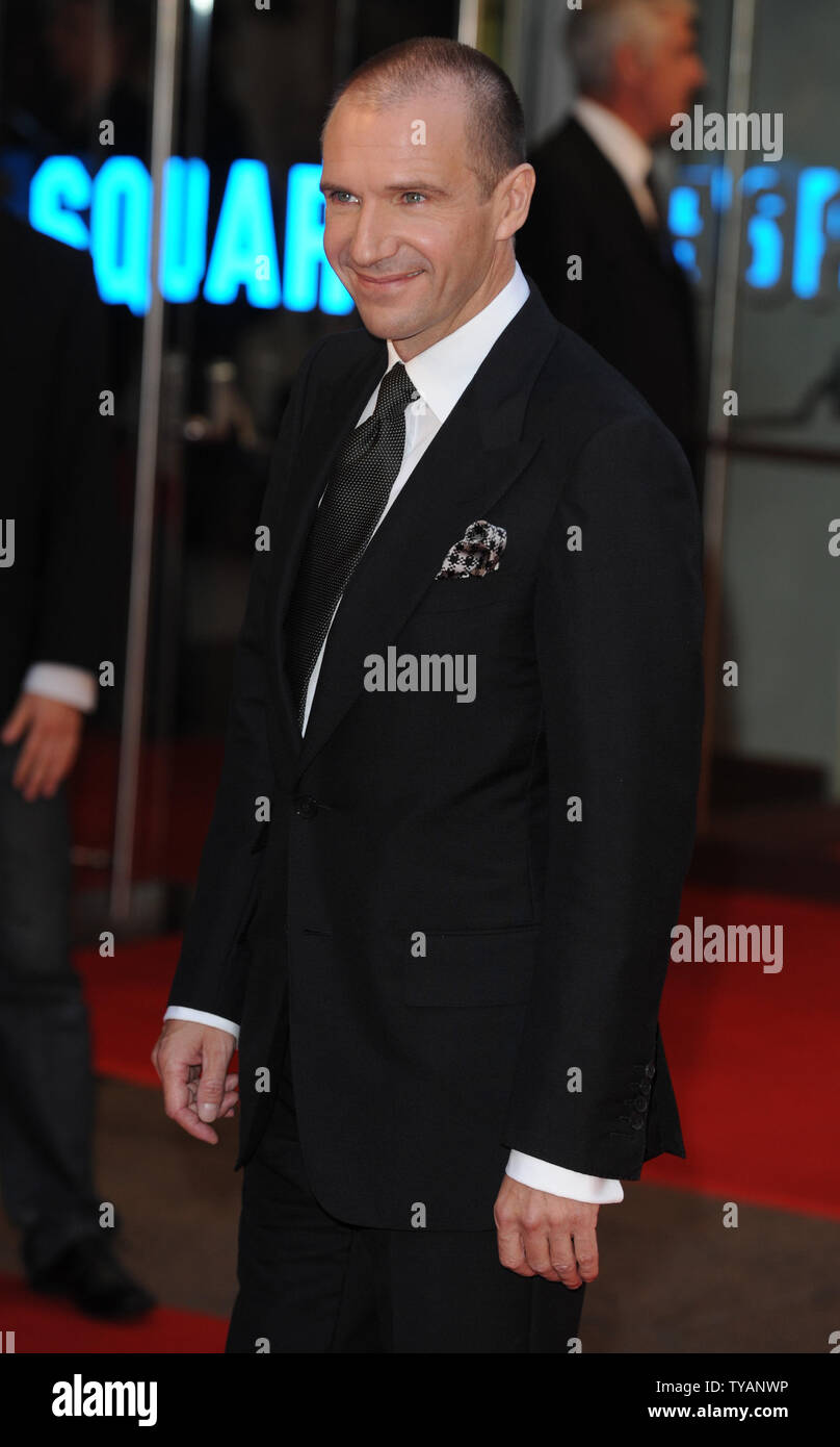 British actor Ralph Fiennes attends the world premiere of "The Duchess ...