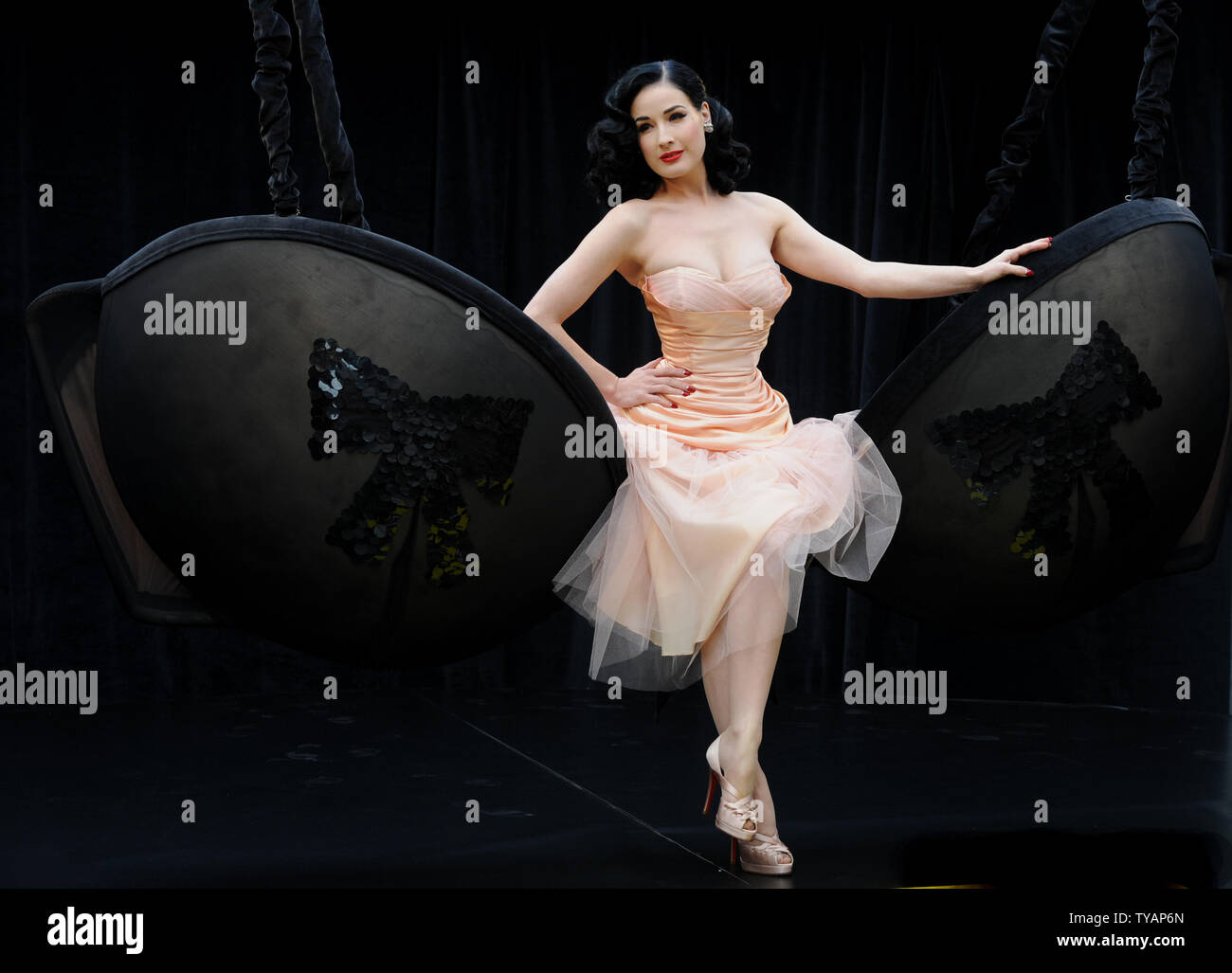 American burlesque artist Dita Von Teese unveils her new collection ...