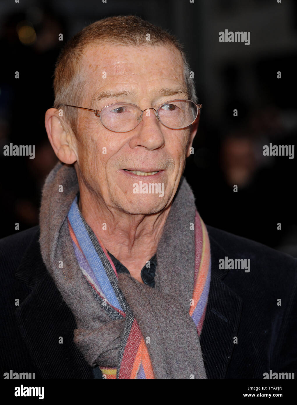 British actor John Hurt attends the premiere of "Che" at The Times BFI ...