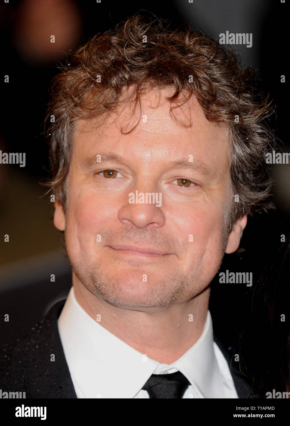 British actor Colin Firth attends the premiere of "Easy Virtue" at The ...