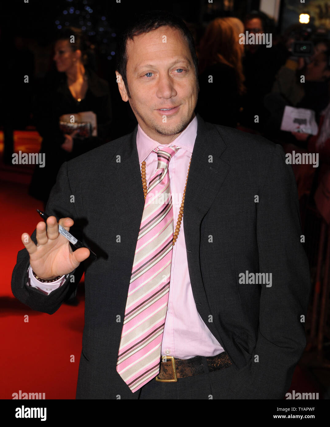 American actor Rob Schneider attends the premiere of "Bedtime Stories ...