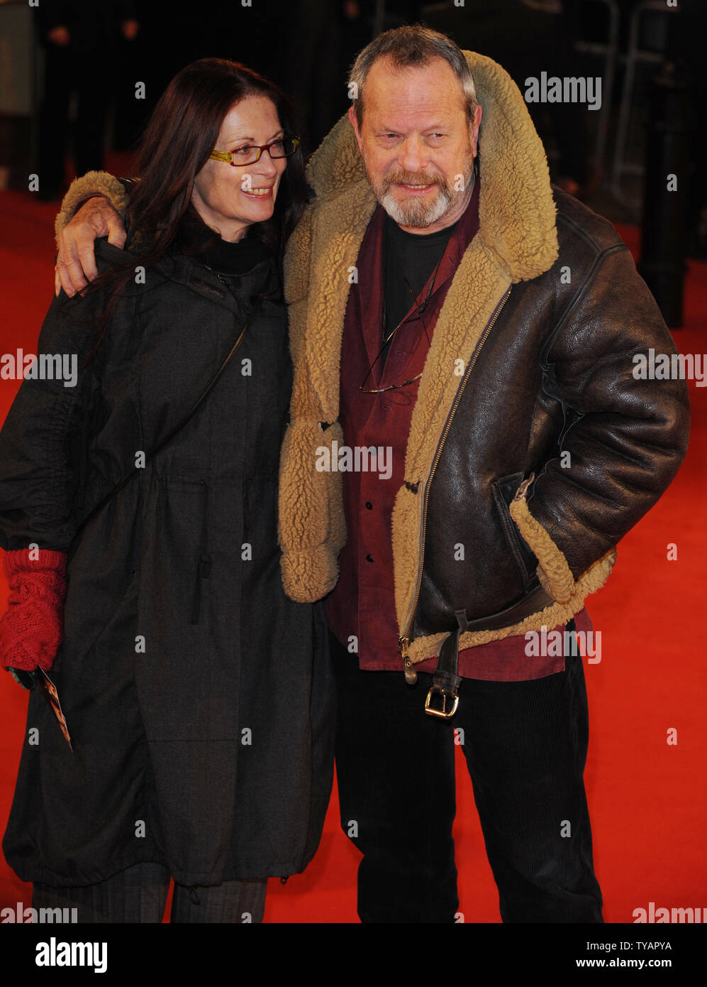 American director Terry Gilliam and wife attend the European premiere ...