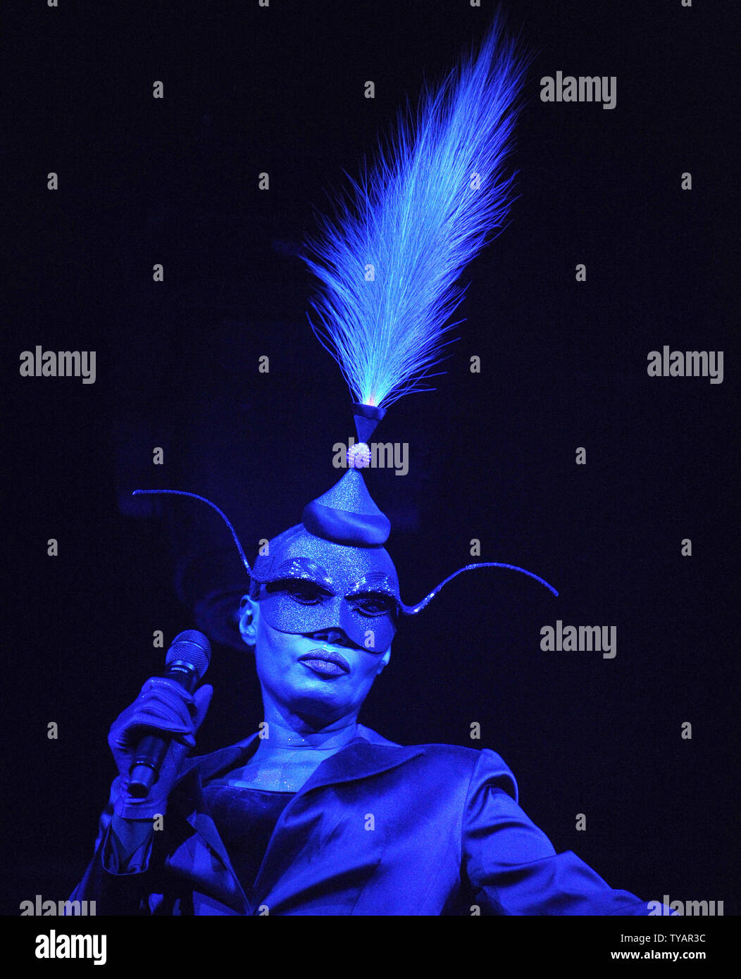 Jamaican-American singer/actress Grace Jones performs at The Roundhouse ...
