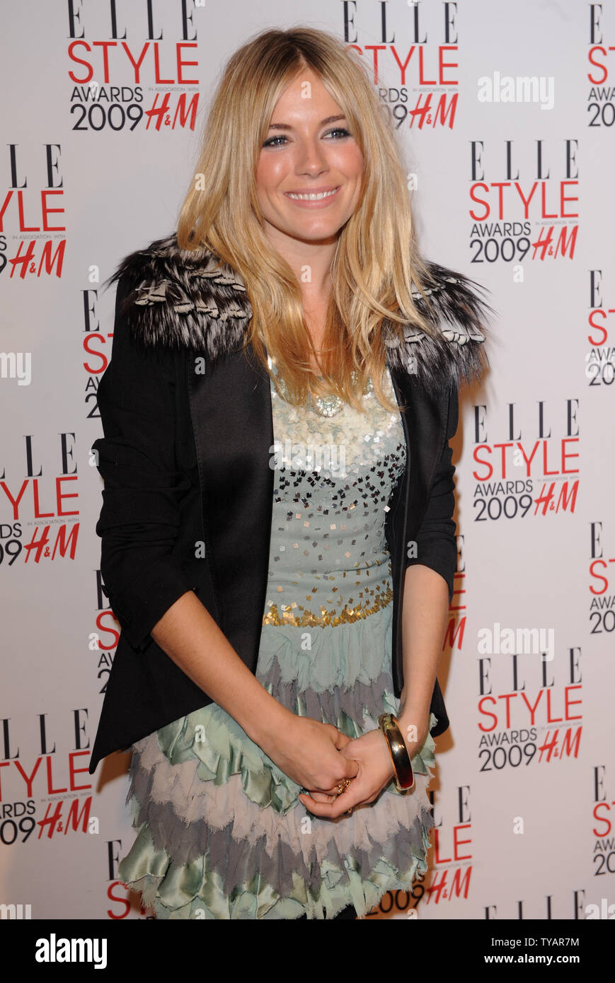 British actress Sienna Miller attends the "Elle Style Awards" at Big ...