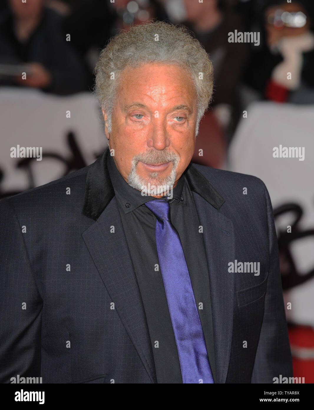 British singer Tom Jones attends the "Brit Awards" at Earls' Court in ...