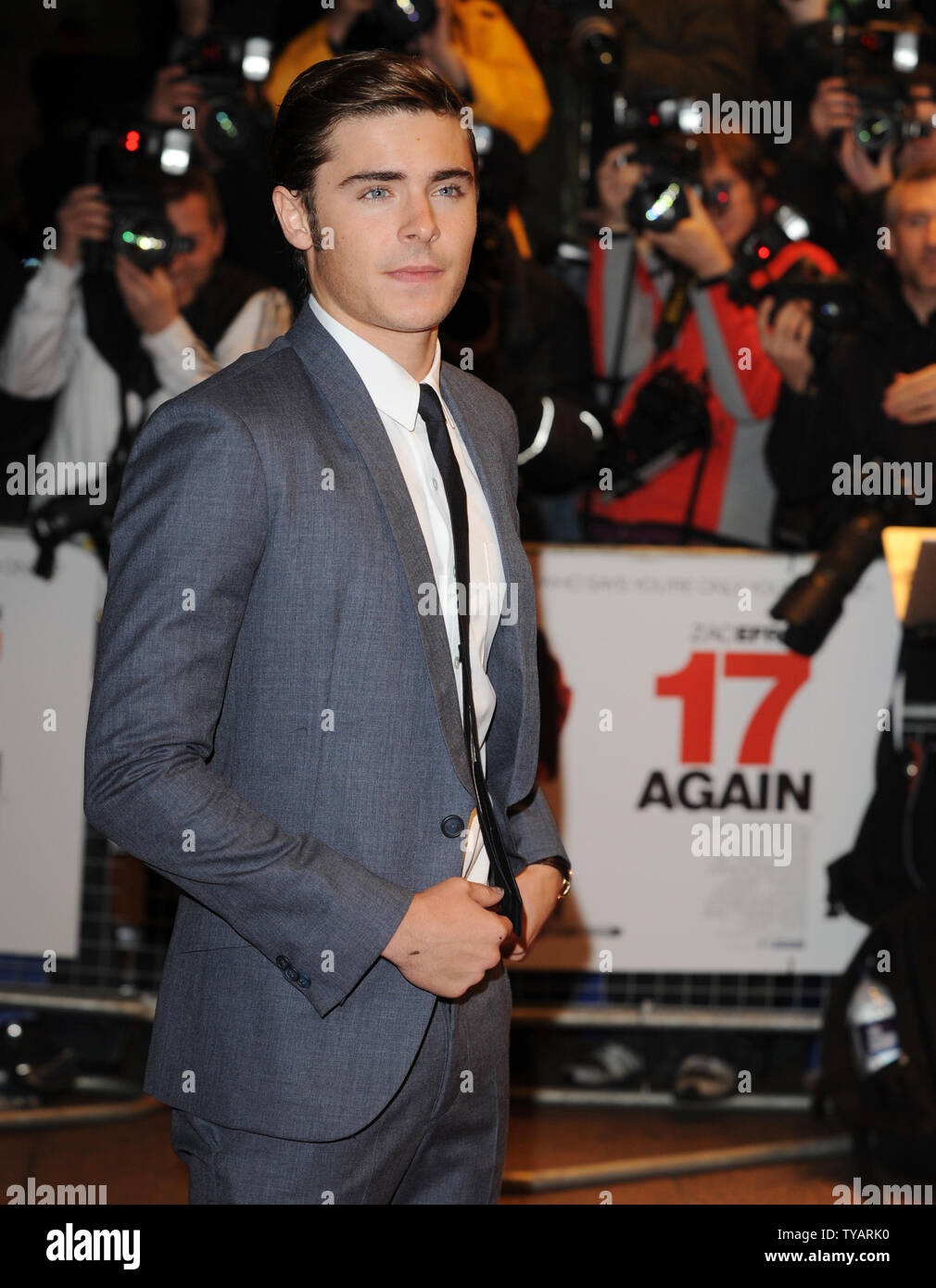 American actor Zac Efron attends the premiere of "17 Again" at Odeon ...