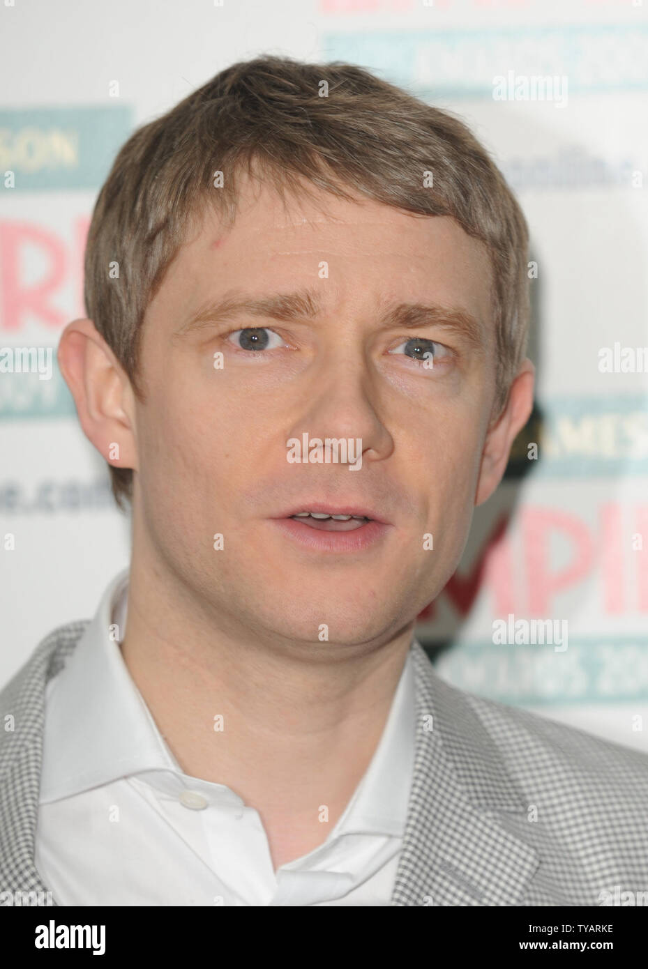 British actor Martin Freeman attends the "Empire Film Awards" at ...