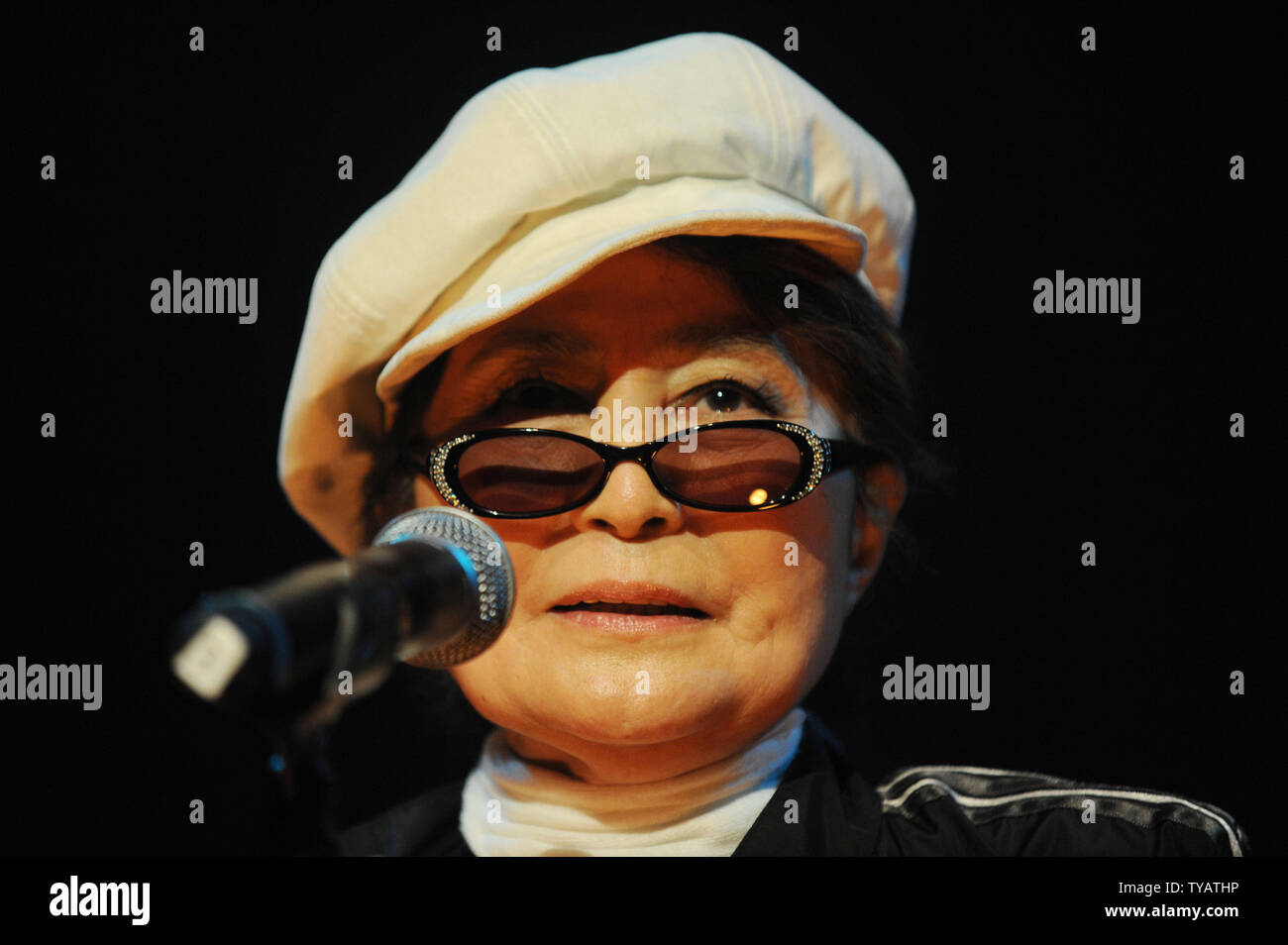 Japanese-American artist/singer Yoko Ono performs with Yoko Ono Plastic ...