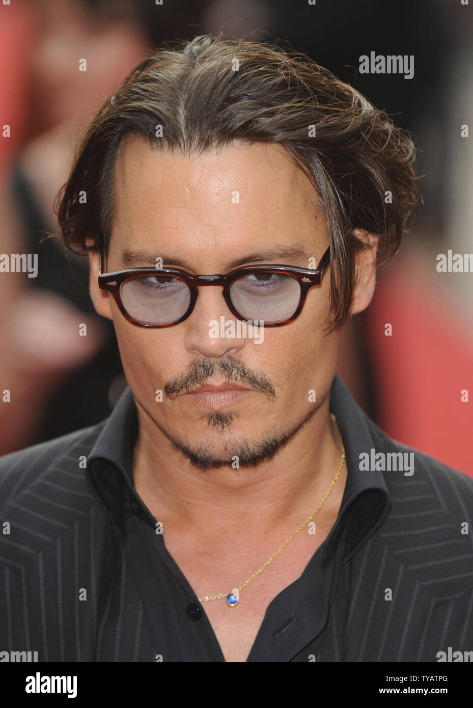 American actor Johnny Depp attends the European premiere of "Public ...