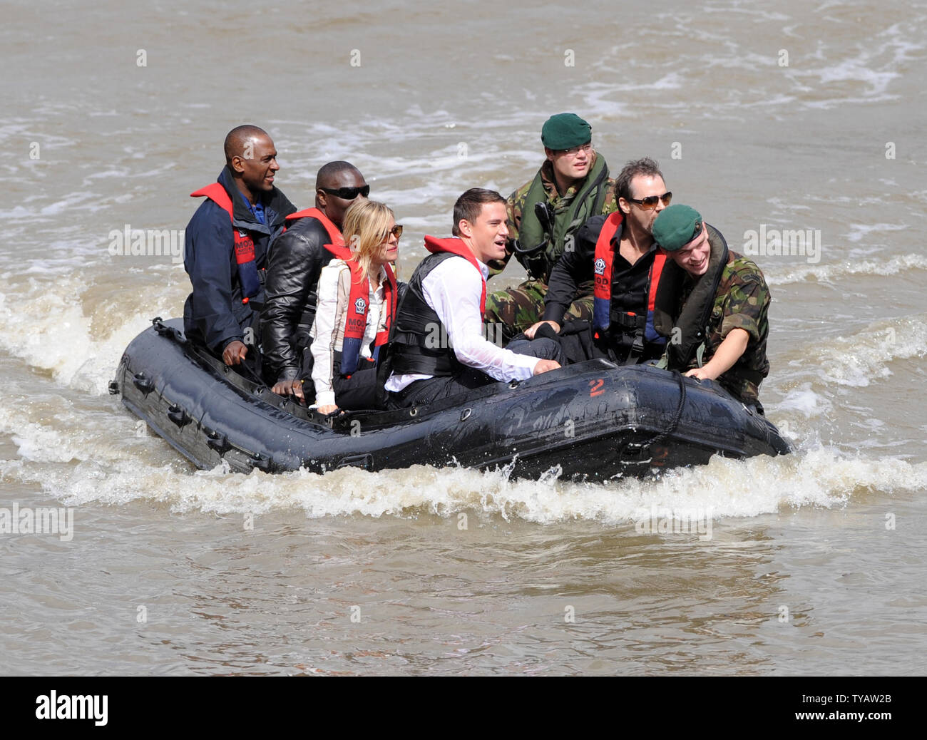 British actress Sienna Miller and American actor Channing Tatum arrive ...