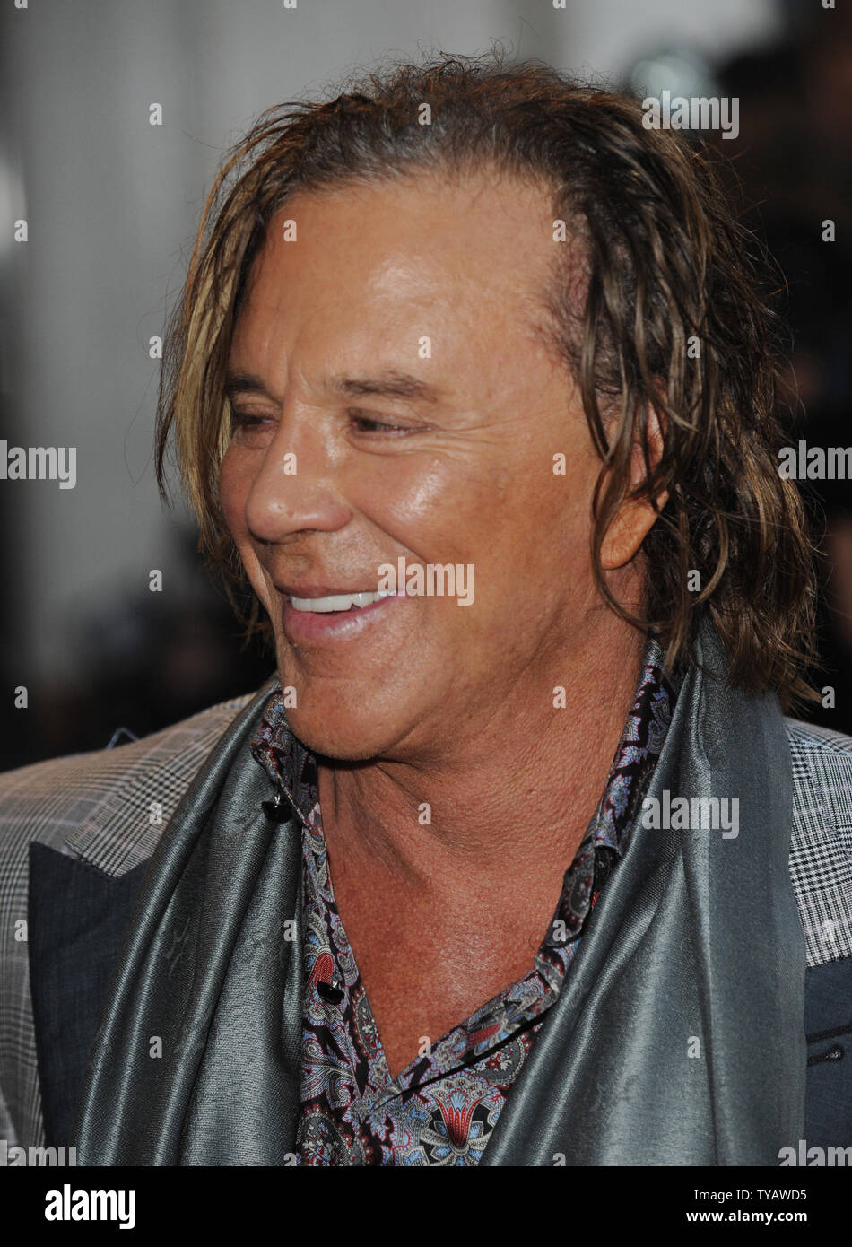 American actor Mickey Rourke attends the "GQ Awards" at Royal Opera ...
