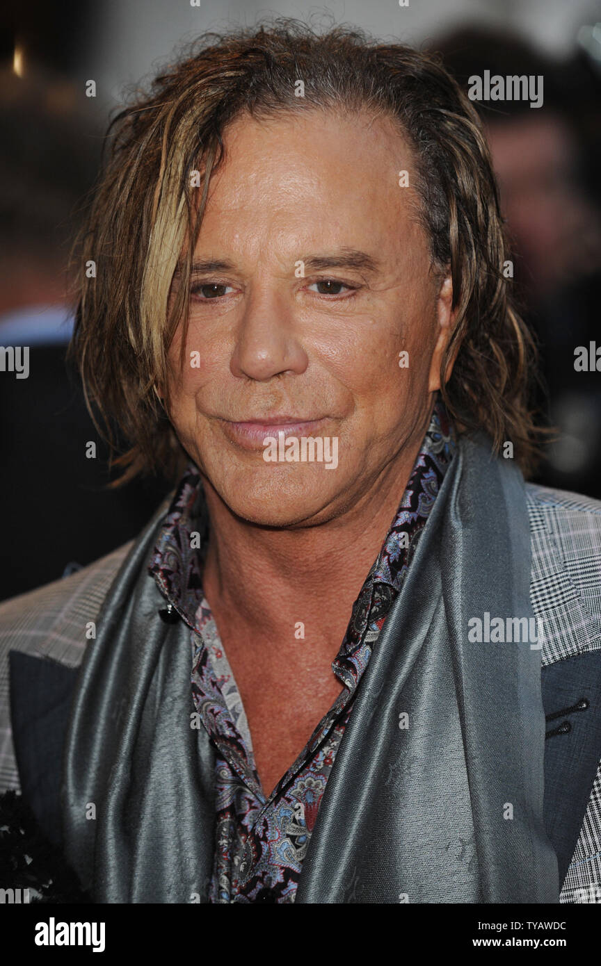 American actor Mickey Rourke attends the "GQ Awards" at Royal Opera ...