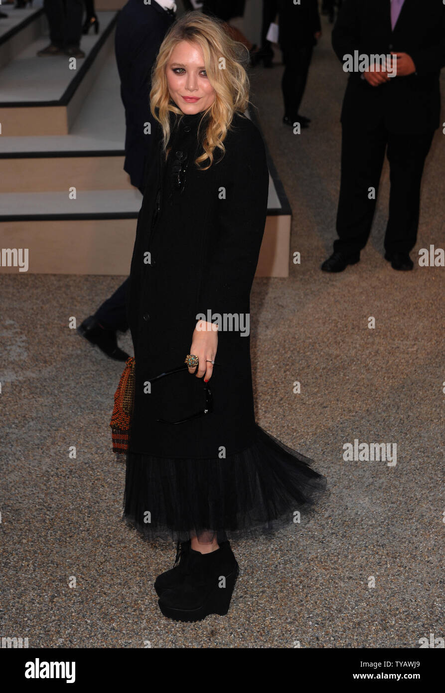 American actress Mary Kate Olsen attends Burberry's Spring/Summer ...