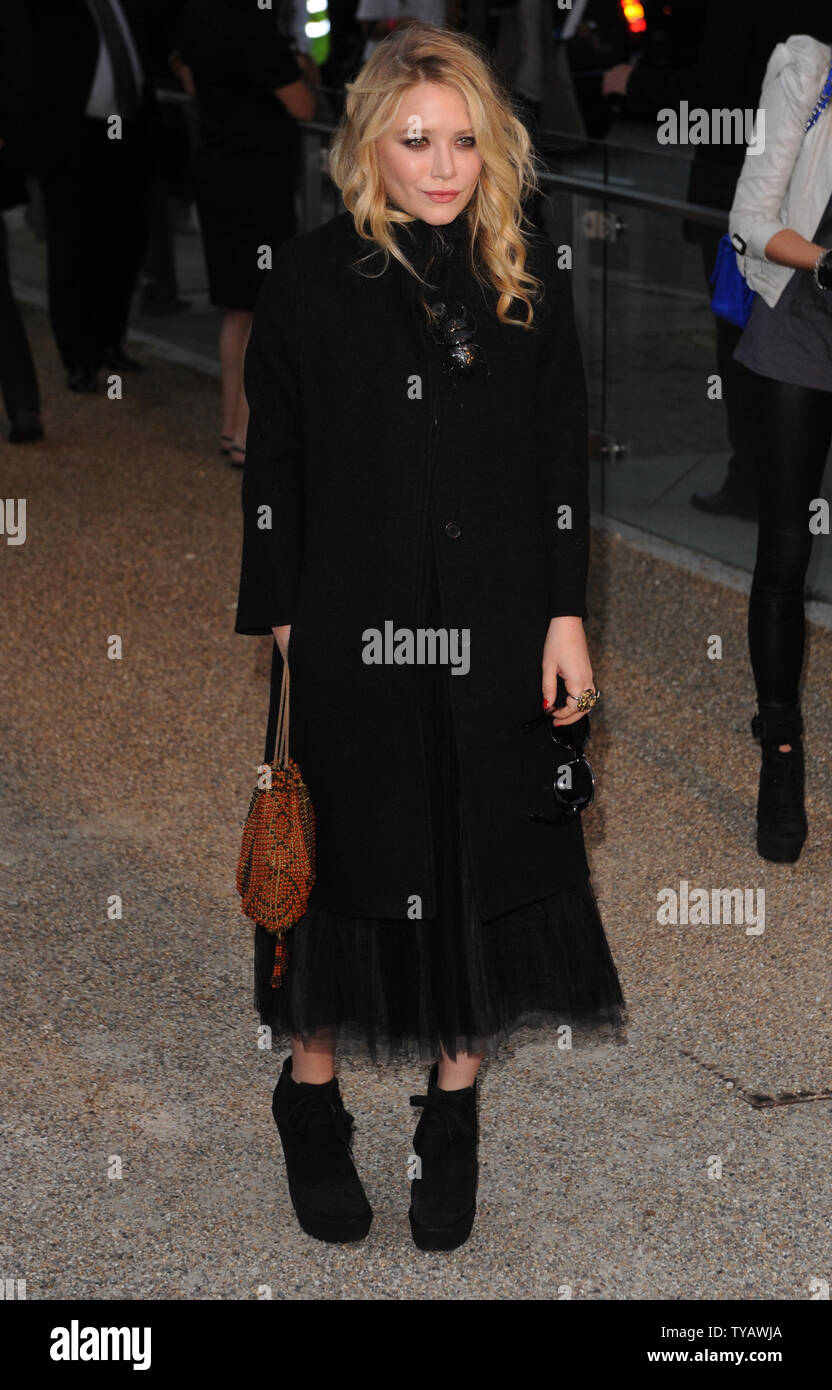 American actress Mary Kate Olsen attends Burberry's Spring/Summer ...