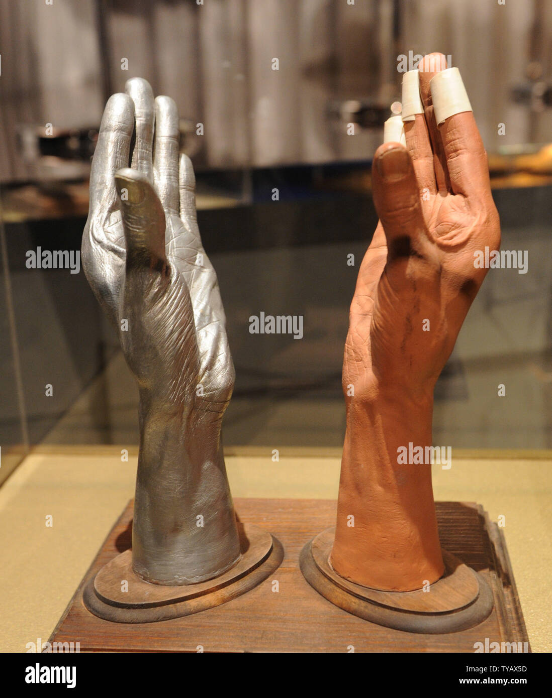 American singer Michael Jackson's "Hands Life Cast Models" are ...