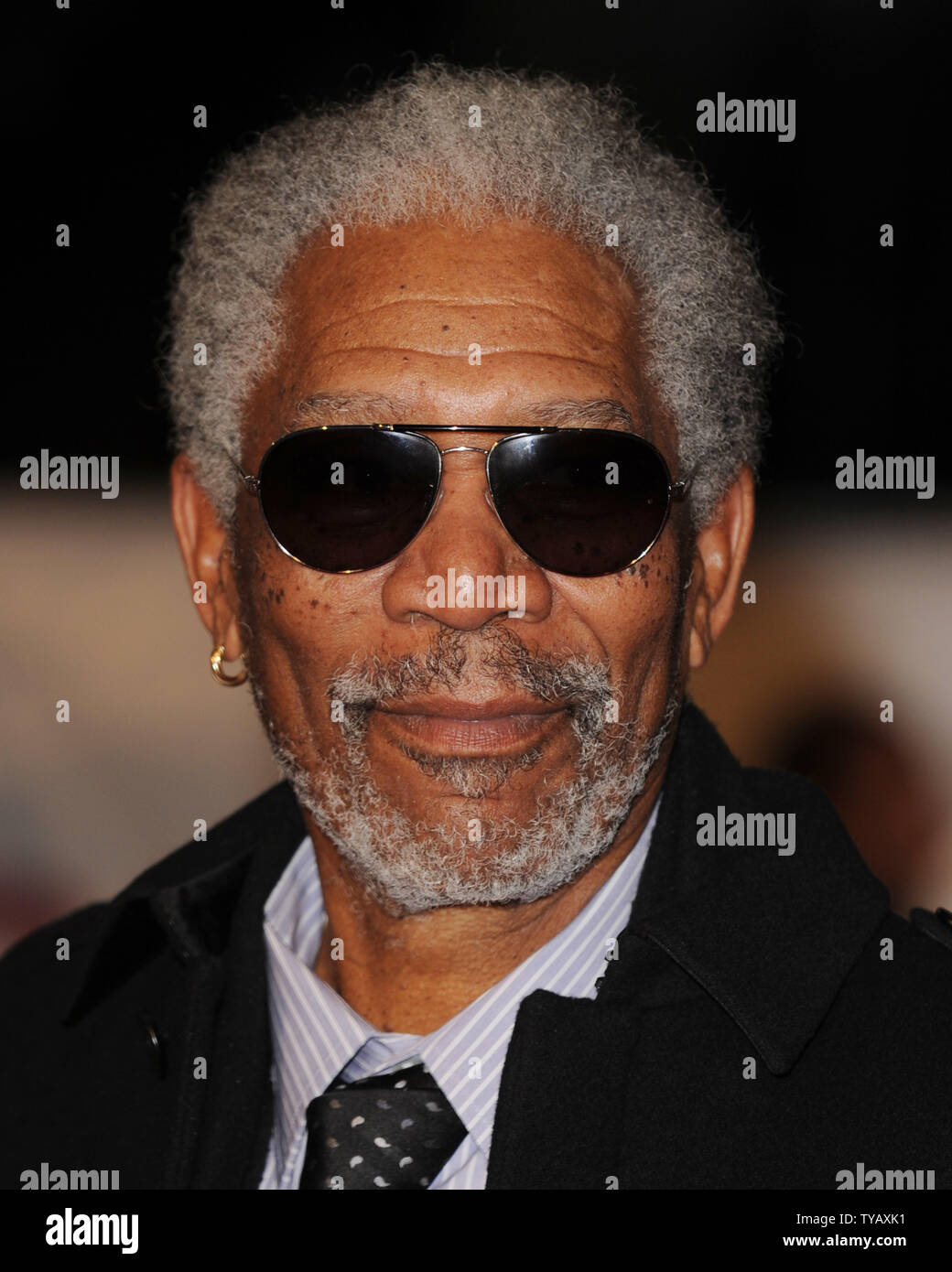 American actor Morgan Freeman attends the premiere of "Invictus" at ...