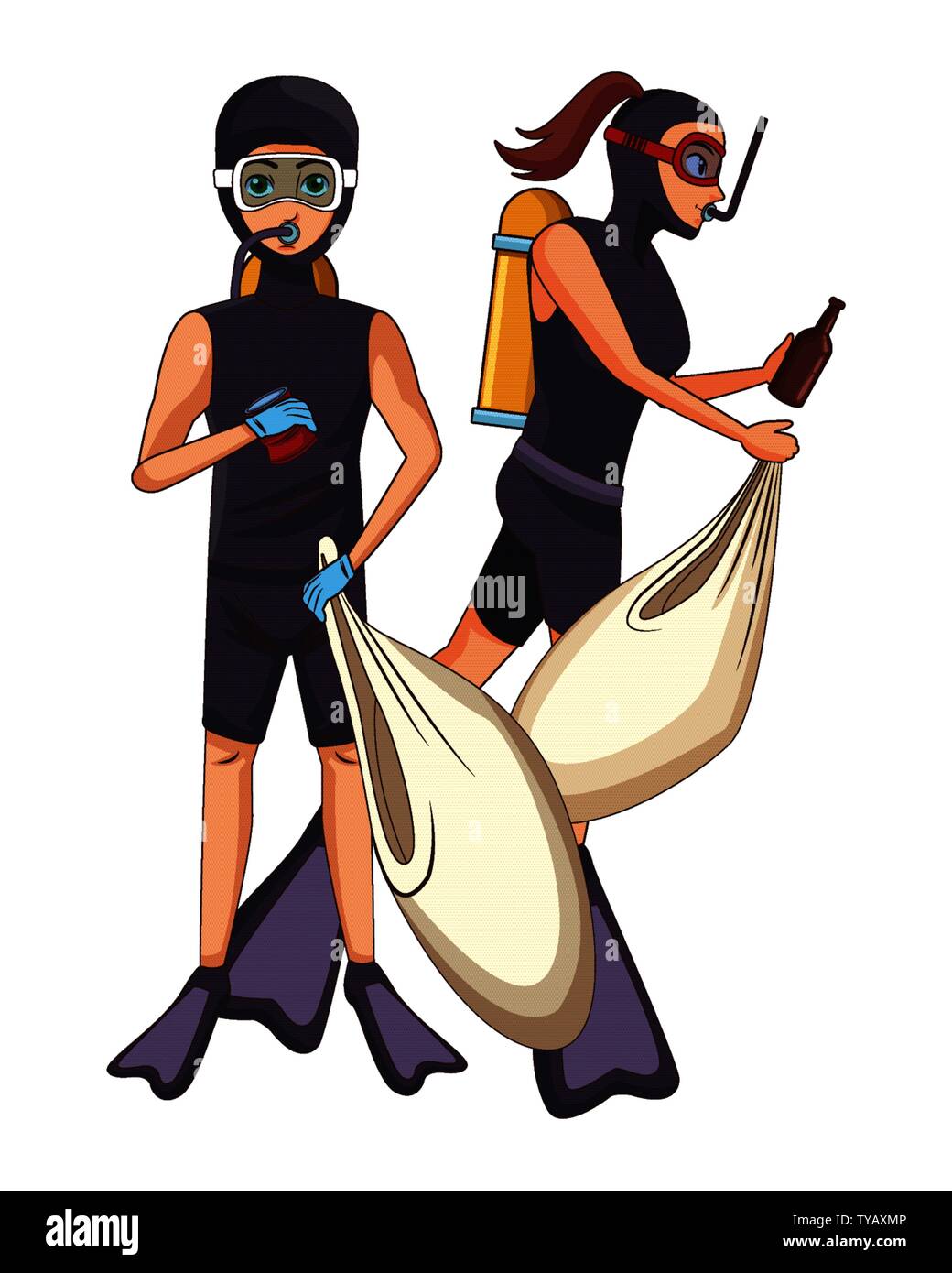 scuba diving avatar cartoon character Stock Vector Image & Art - Alamy